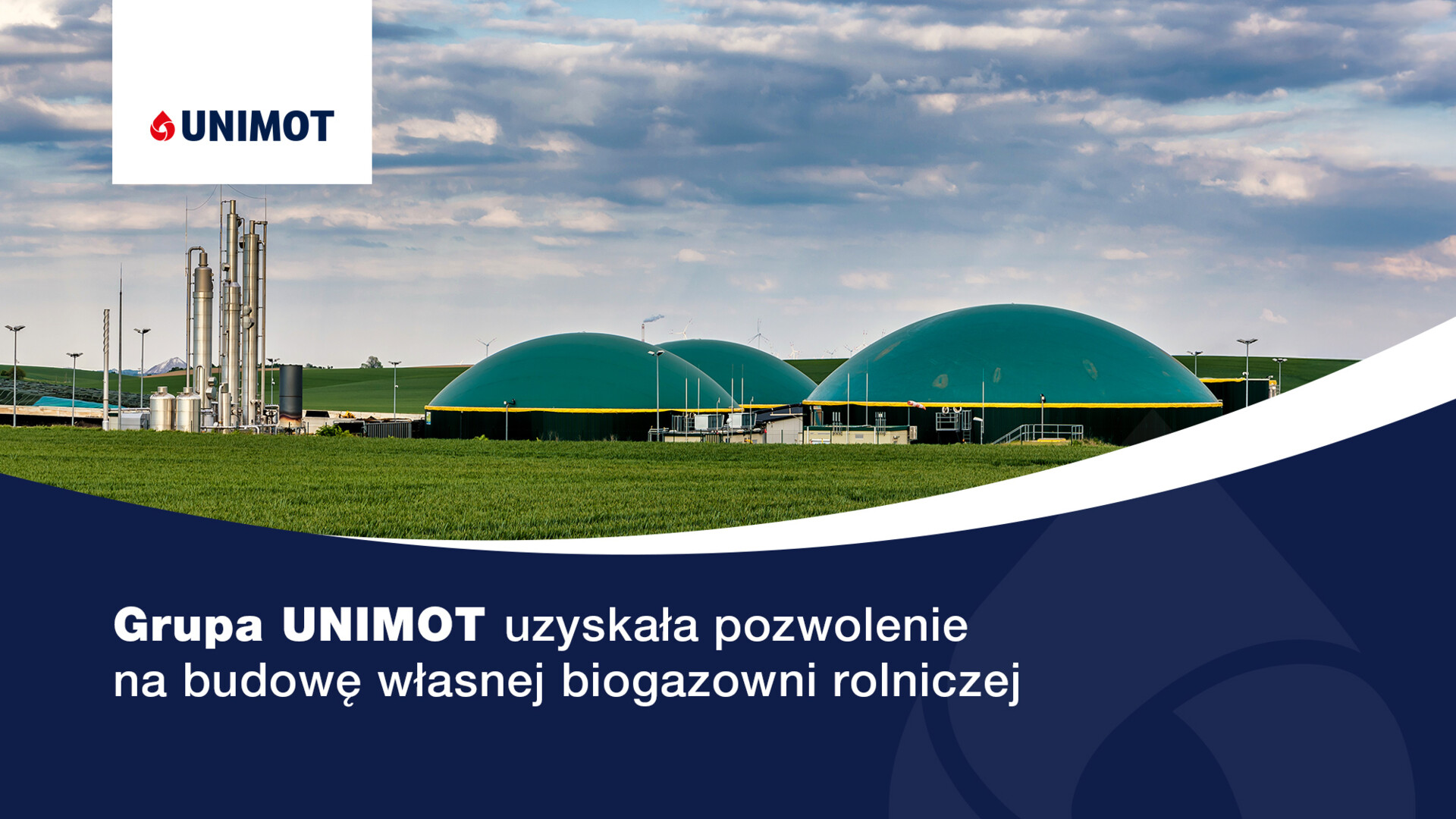 Unimot stawia na zieloną energię – spółka uzyskała pozwolenie na budowę biogazowni rolniczej